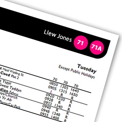 Bus Timetables North Wales | Coach Hire | (01492) 640320